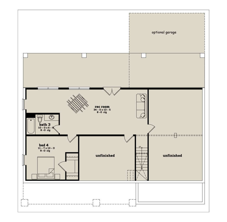 Craftsman Plan: 1,670 Square Feet, 3 Bedrooms, 2 Bathrooms - 7174-00020