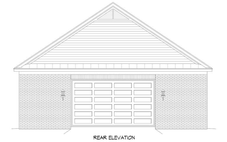 Traditional 4 Car Garage Plan - 1,871 Square Feet | Floor Plan #940 ...