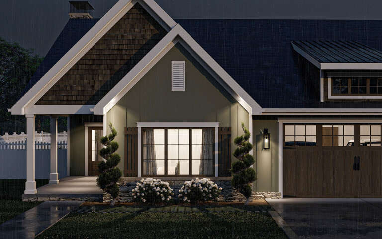 Cottage Plan - 1,658 Square Feet, 3 Bedrooms, 2 Bathrooms | Floor Plan ...