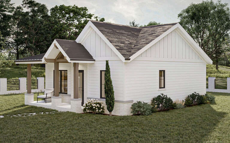 Cottage Plan - 651 Square Feet, 1 Bedroom, 1 Bathroom | Floor Plan #963 ...
