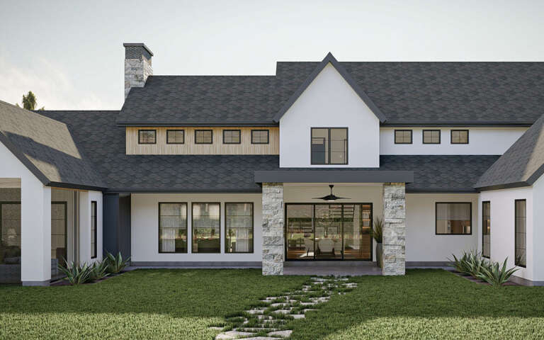 Modern Transitional Plan - 4,987 Square Feet, 5 Bedrooms, 4.5 Bathrooms ...