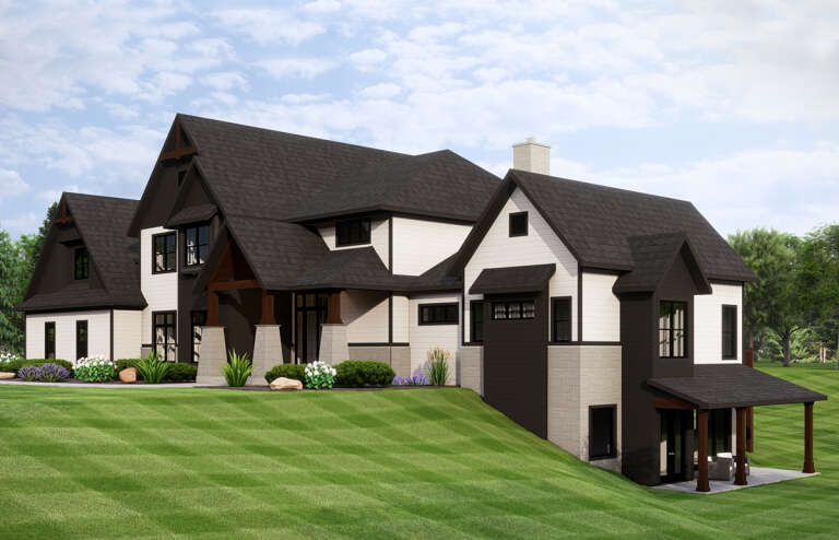 Craftsman Plan - 4,158 Square Feet, 5 Bedrooms, 3.5 Bathrooms | Floor ...