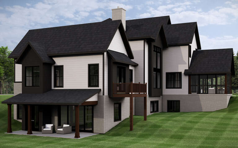 Craftsman Plan - 4,158 Square Feet, 5 Bedrooms, 3.5 Bathrooms | Floor ...
