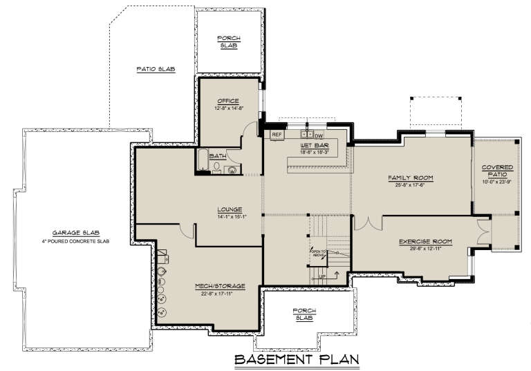 Craftsman Plan - 4,158 Square Feet, 5 Bedrooms, 3.5 Bathrooms | Floor ...