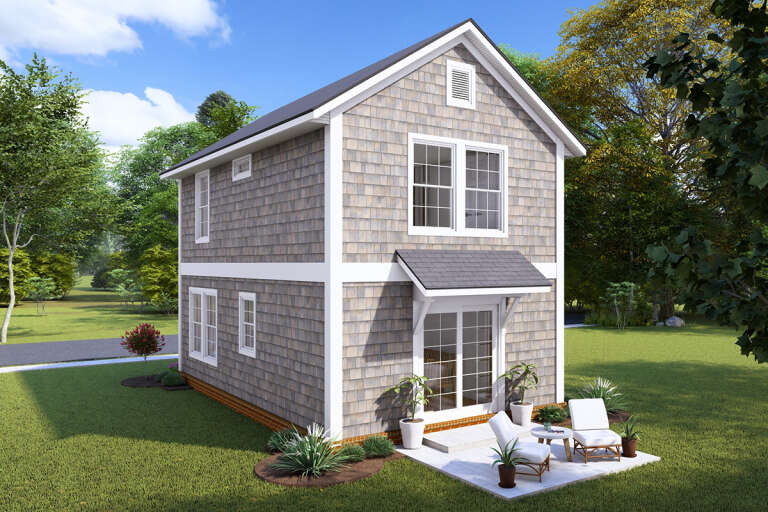 Cottage Plan - 896 Square Feet, 2 Bedrooms, 1 Bathroom | Floor Plan ...