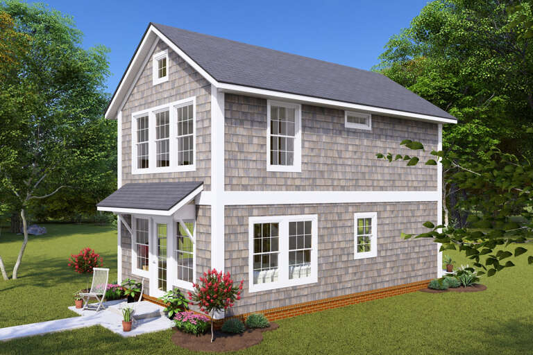 Cottage Plan - 896 Square Feet, 2 Bedrooms, 1 Bathroom | Floor Plan ...