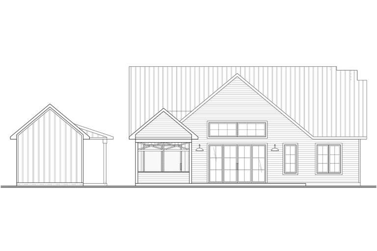 Modern Farmhouse Plan - 1,525 Square Feet, 3 Bedrooms, 2 Bathrooms ...