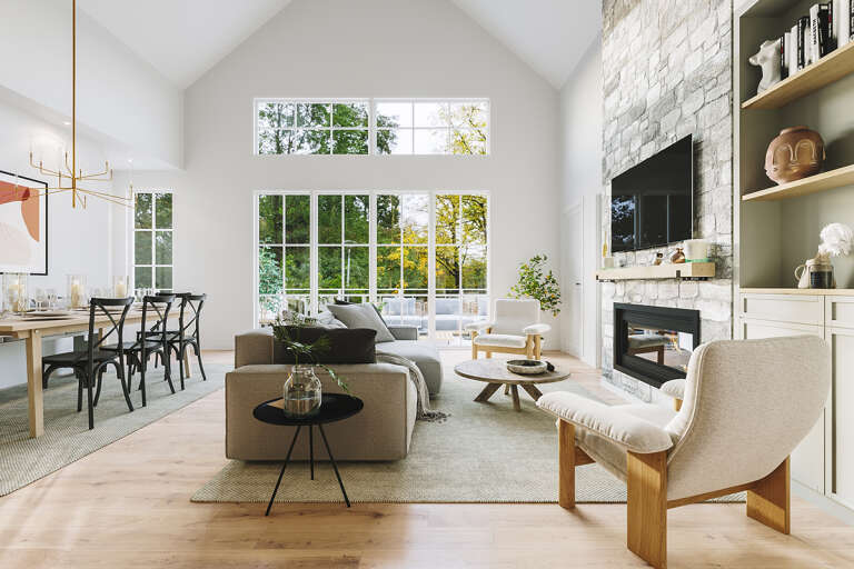 Modern Farmhouse Plan - 1,525 Square Feet, 3 Bedrooms, 2 Bathrooms ...