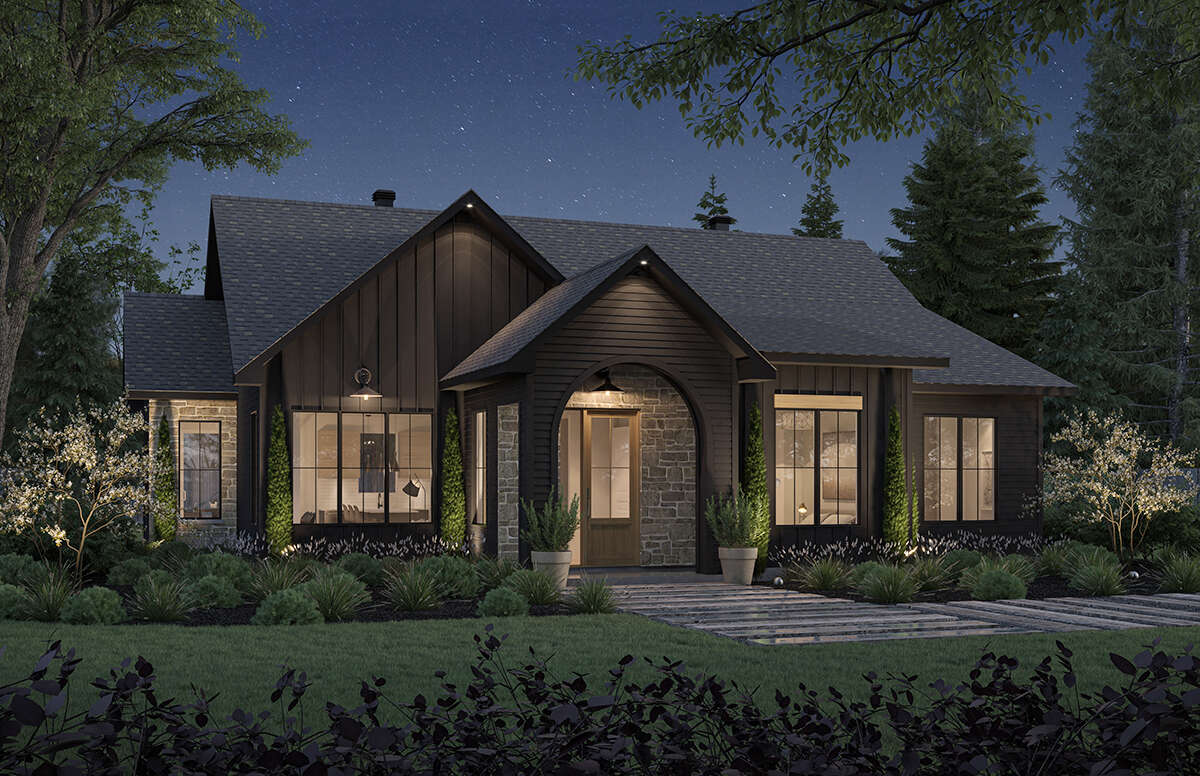Cottage Plan - 1,612 Square Feet, 4 Bedrooms, 2 Bathrooms | Floor Plan ...