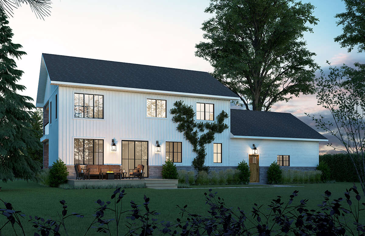Modern Transitional Plan - 3,166 Square Feet, 4 Bedrooms, 3.5 Bathrooms ...