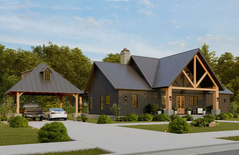 Modern Farmhouse Plan - 1,849 Square Feet, 3 Bedrooms, 2.5 Bathrooms ...