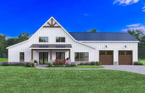 Barndominium Plan - 2,743 Square Feet, 3-4 Bedrooms, 2.5 Bathrooms ...