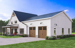 Barndominium Plan - 2,743 Square Feet, 3-4 Bedrooms, 2.5 Bathrooms ...