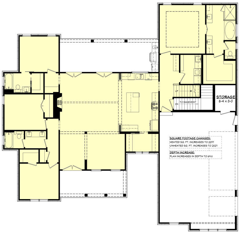 Modern Farmhouse Plan - 2,278 Square Feet, 4 Bedrooms, 3 Bathrooms ...