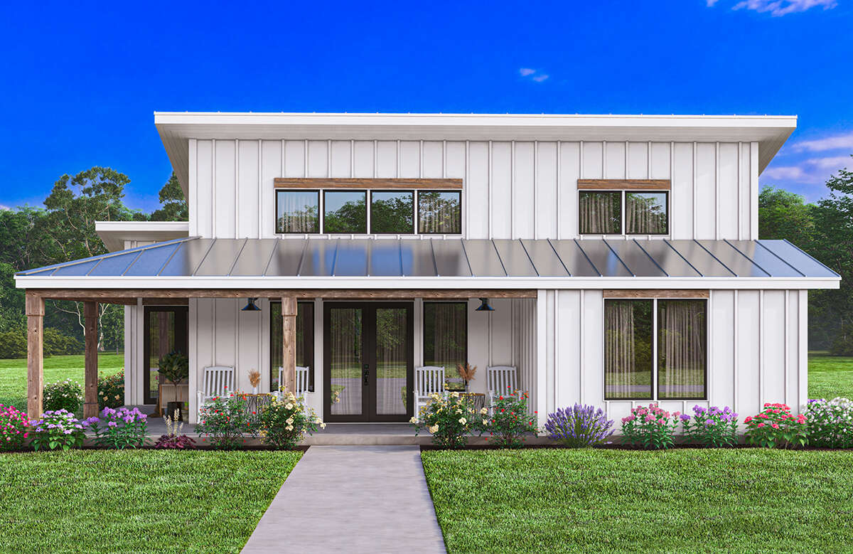 Modern Plan - 1,205 Square Feet, 1 Bedroom, 2 Bathrooms | Floor Plan #1462-00094 | America's ...