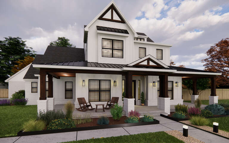 Modern Farmhouse Plan - 2,586 Square Feet, 3 Bedrooms, 2.5 Bathrooms ...