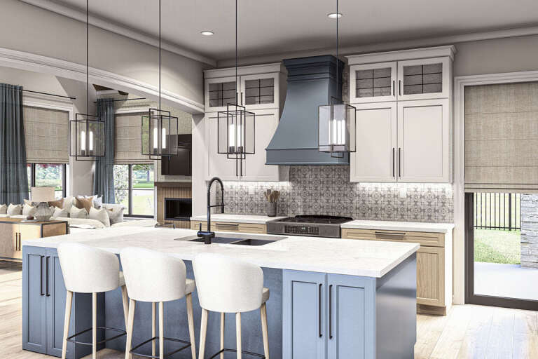 Modern Transitional Plan - 2,508 Square Feet, 3 Bedrooms, 2.5 Bathrooms | Floor Plan #963-00887 ...