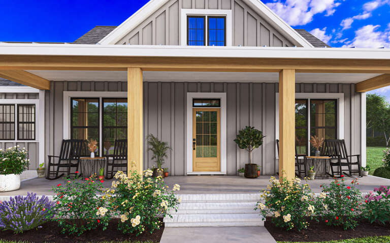 Modern Farmhouse Plan - 1,725 Square Feet, 3 Bedrooms, 2.5 Bathrooms | Floor Plan #009-00392 ...