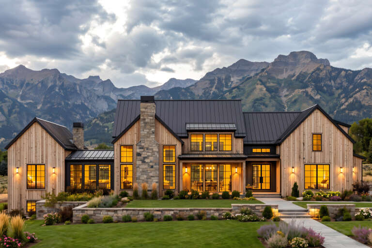 Modern Transitional Plan - 4,358 Square Feet, 4 Bedrooms, 4.5 Bathrooms ...