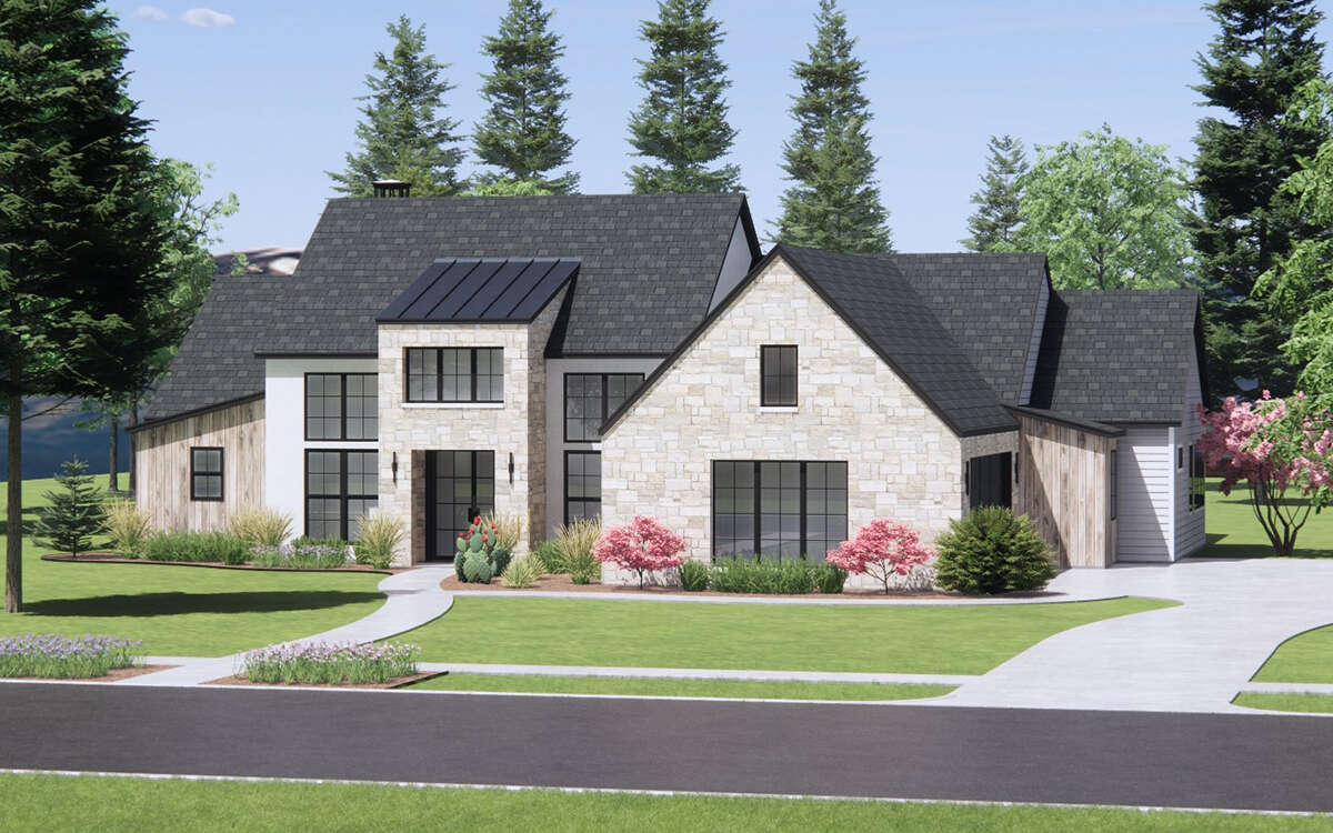 Modern Transitional Plan - 3,031 Square Feet, 4 Bedrooms, 4.5 Bathrooms ...
