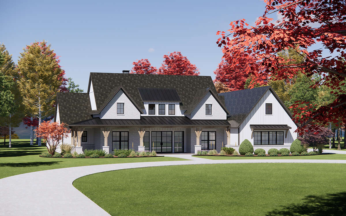 Modern Farmhouse Plan - 3,563 Square Feet, 4 Bedrooms, 4.5 Bathrooms | Floor Plan #7983-00040 ...