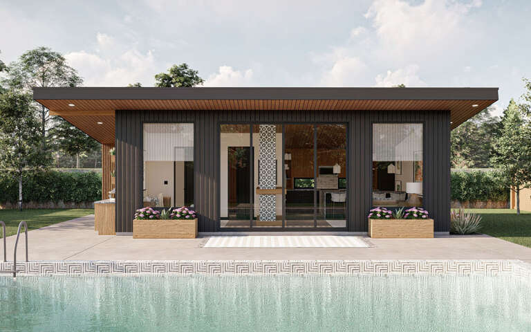 Modern Plan: 600 Square Feet, 1 Bathroom - 963-00917