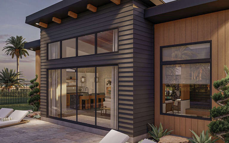 Modern Pool House Plan - 792 Square Feet, 1 Bathroom | Floor Plan #963 ...