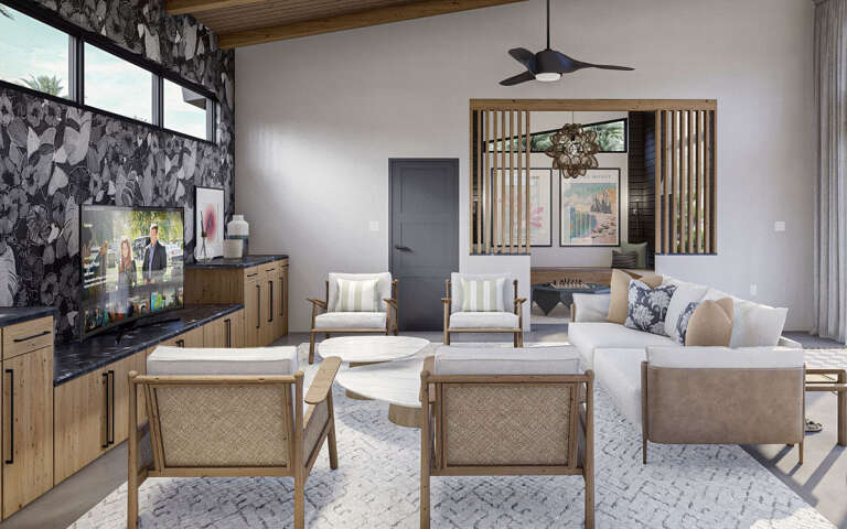 Modern Pool House Plan - 792 Square Feet, 1 Bathroom | Floor Plan #963 ...