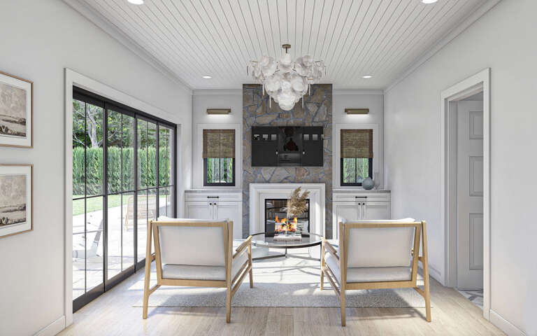 Craftsman Pool House Plan - 527 Square Feet, 1 Bedroom, 1 Bathroom ...