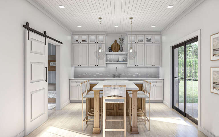 Craftsman Pool House Plan - 527 Square Feet, 1 Bedroom, 1 Bathroom ...