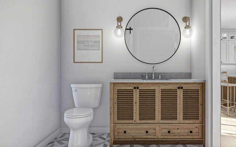 Craftsman Pool House Plan - 527 Square Feet, 1 Bedroom, 1 Bathroom ...