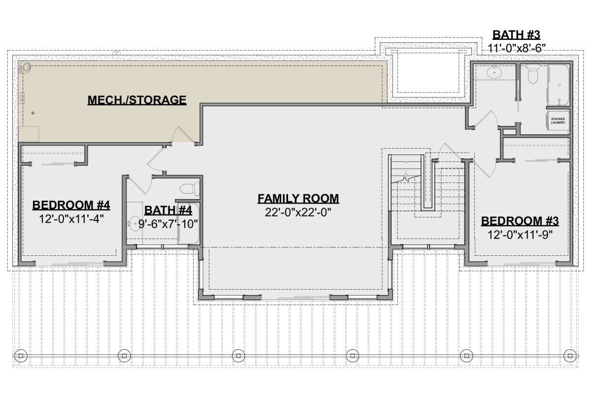 Contemporary Plan: 2,978 Square Feet, 4 Bedrooms, 4 Bathrooms - 1462-00118