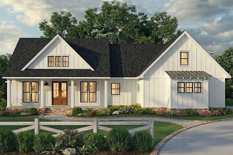 Modern Farmhouse Plan - 1,983 Square Feet, 3 Bedrooms, 2.5 Bathrooms ...
