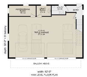 Modern Plan - 1,594 Square Feet, 2 Bedrooms, 1.5 Bathrooms | Floor Plan ...