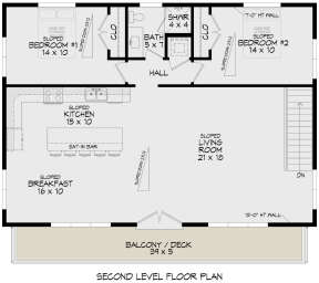 Modern Plan - 1,594 Square Feet, 2 Bedrooms, 1.5 Bathrooms | Floor Plan ...