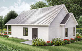 Cottage Plan - 843 Square Feet, 1 Bedroom, 1 Bathroom | Floor Plan #963 ...