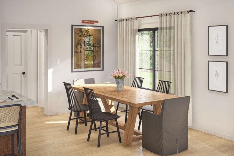 Cottage Plan - 843 Square Feet, 1 Bedroom, 1 Bathroom | Floor Plan #963 ...