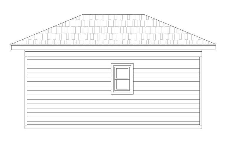 Traditional Pool House Plan - 162 Square Feet, 1 Bathroom | Floor Plan ...