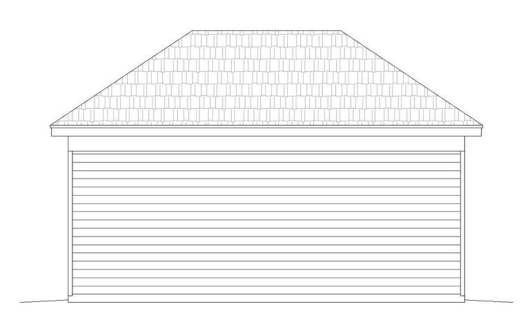 Traditional Pool House Plan - 150 Square Feet, 1 Bathroom | Floor Plan ...