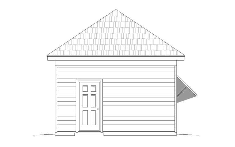 Traditional Pool House Plan - 150 Square Feet, 1 Bathroom | Floor Plan ...