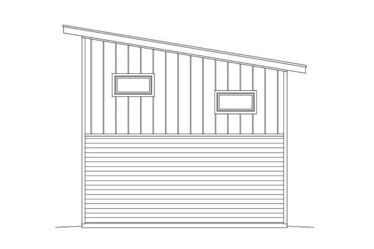 Modern 1 Car Garage Plan - 792 Square Feet | Floor Plan #940-01098 ...