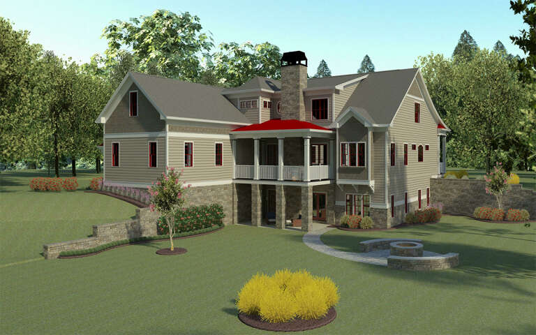 Country Plan - 3,521 Square Feet, 4 Bedrooms, 4.5 Bathrooms | Floor ...