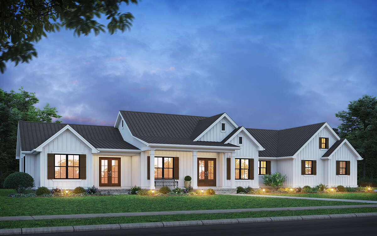 Modern Farmhouse Plan - 3,282 Square Feet, 4 Bedrooms, 3.5 Bathrooms | Floor Plan #2559-01042 ...