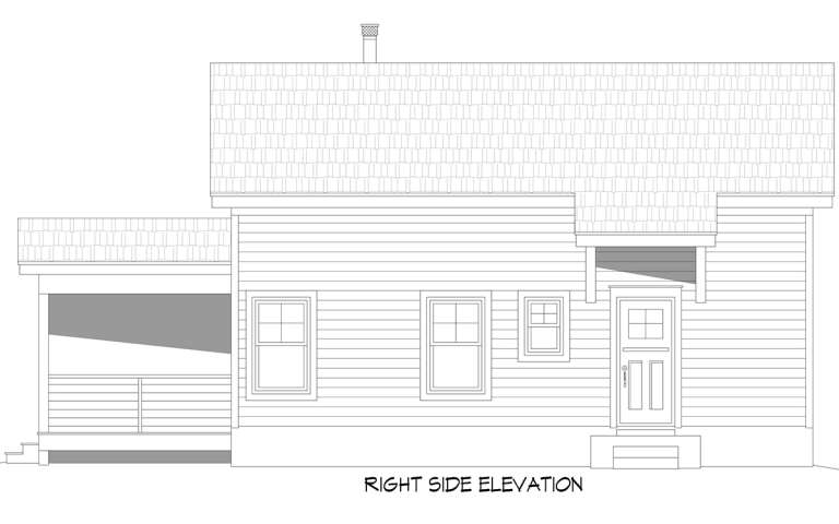 Cottage Plan - 817 Square Feet, 1 Bedroom, 1 Bathroom | Floor Plan #940 ...