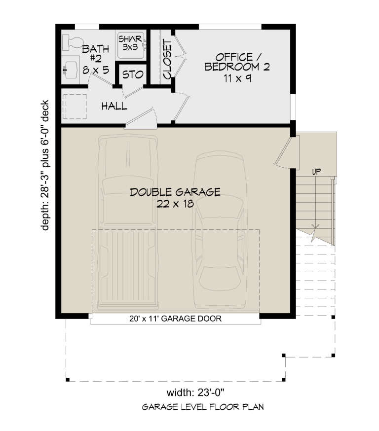 Modern Plan - 876 Square Feet, 2 Bedrooms, 2 Bathrooms | Floor Plan ...