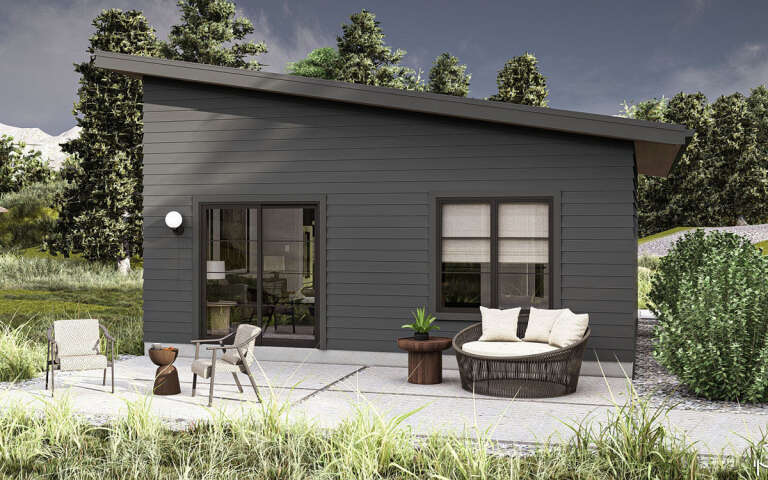 Contemporary Plan - 574 Square Feet, 1 Bedroom, 1 Bathroom | Floor Plan ...