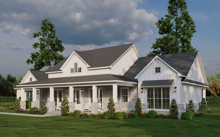Modern Farmhouse Plan - 2,650 Square Feet, 3 Bedrooms, 3.5 Bathrooms | Floor Plan #8318-00392 ...
