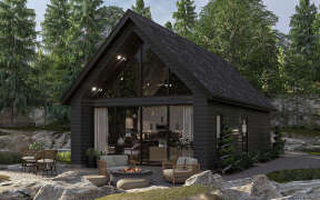 Modern Plan - 654 Square Feet, 1 Bedroom, 1 Bathroom | Floor Plan #963 ...