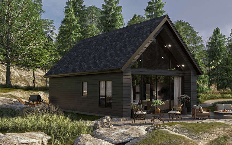 Modern Plan - 654 Square Feet, 1 Bedroom, 1 Bathroom | Floor Plan #963 ...