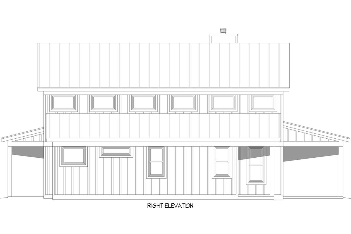 Barn Plan - 2,175 Square Feet, 4 Bedrooms, 3 Bathrooms | Floor Plan ...